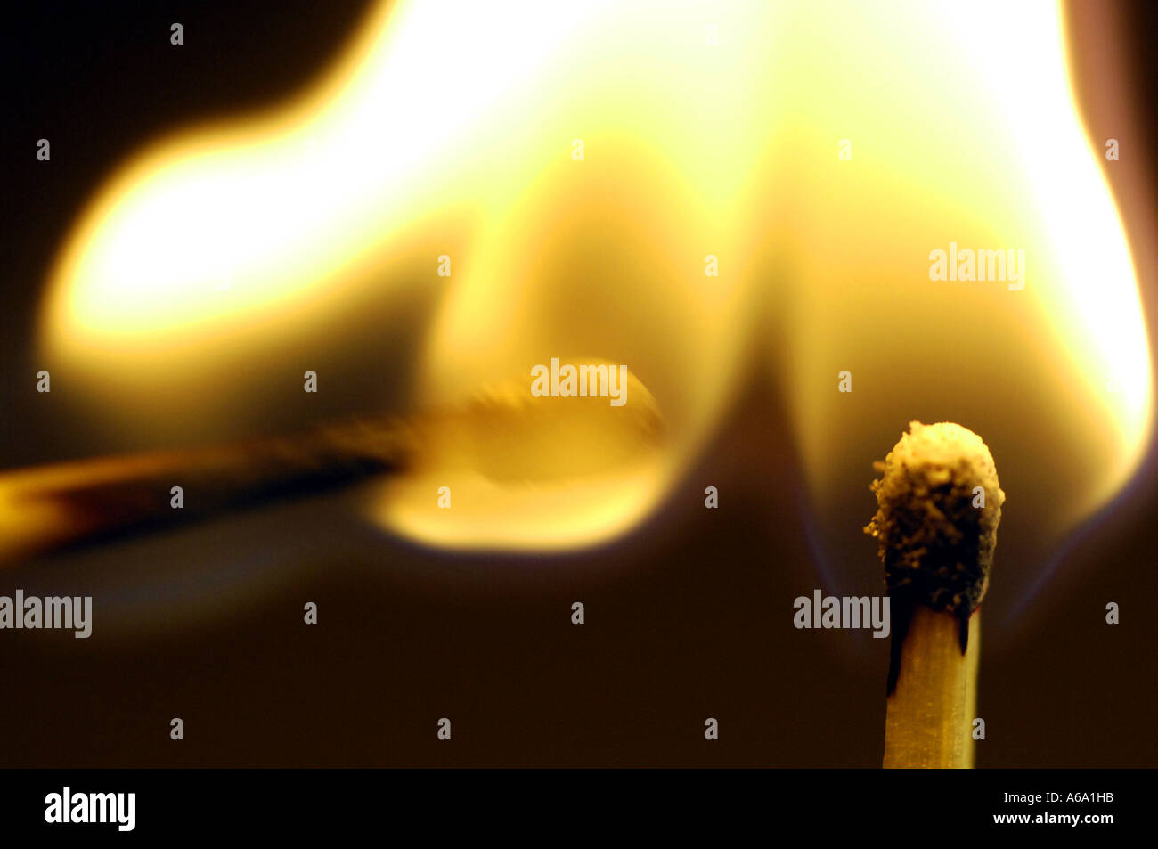 match matchstick flame fire combustion burning burn black background ...