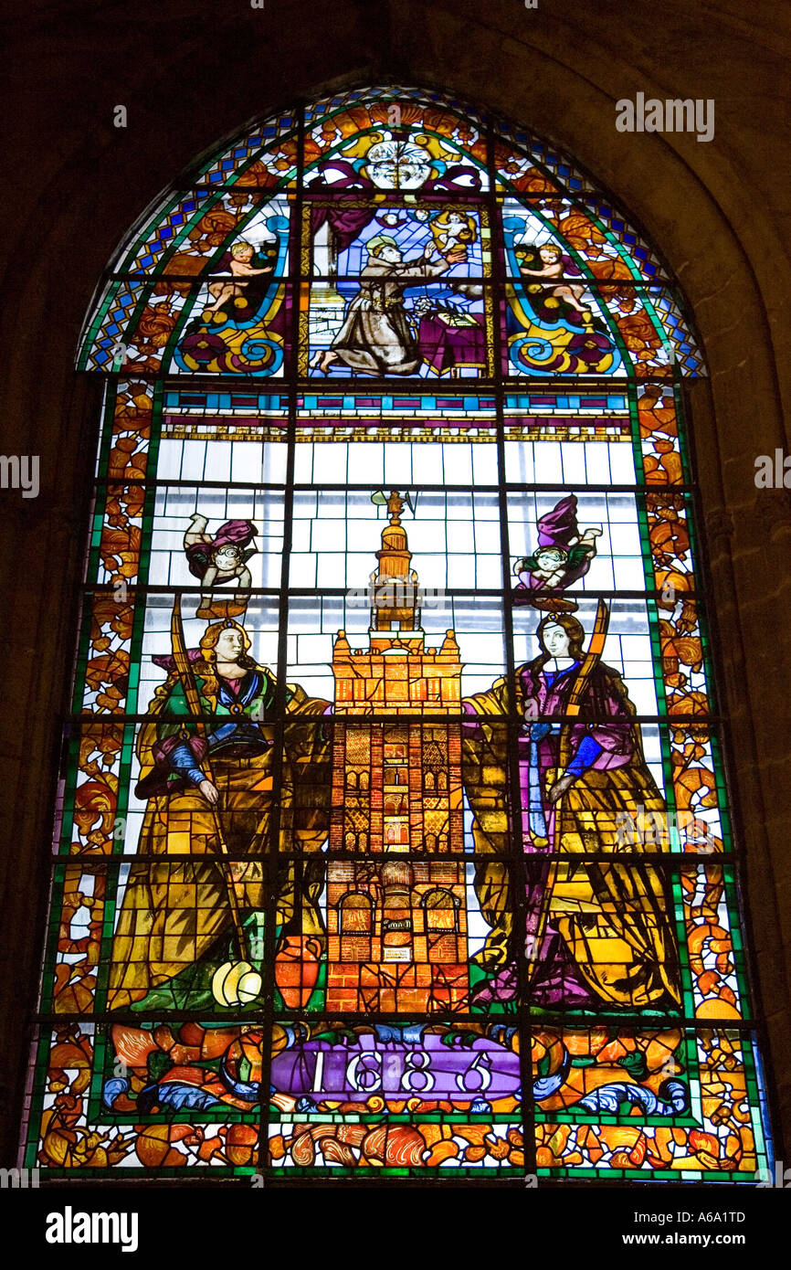 17th century stained glass window hi-res stock photography and images ...