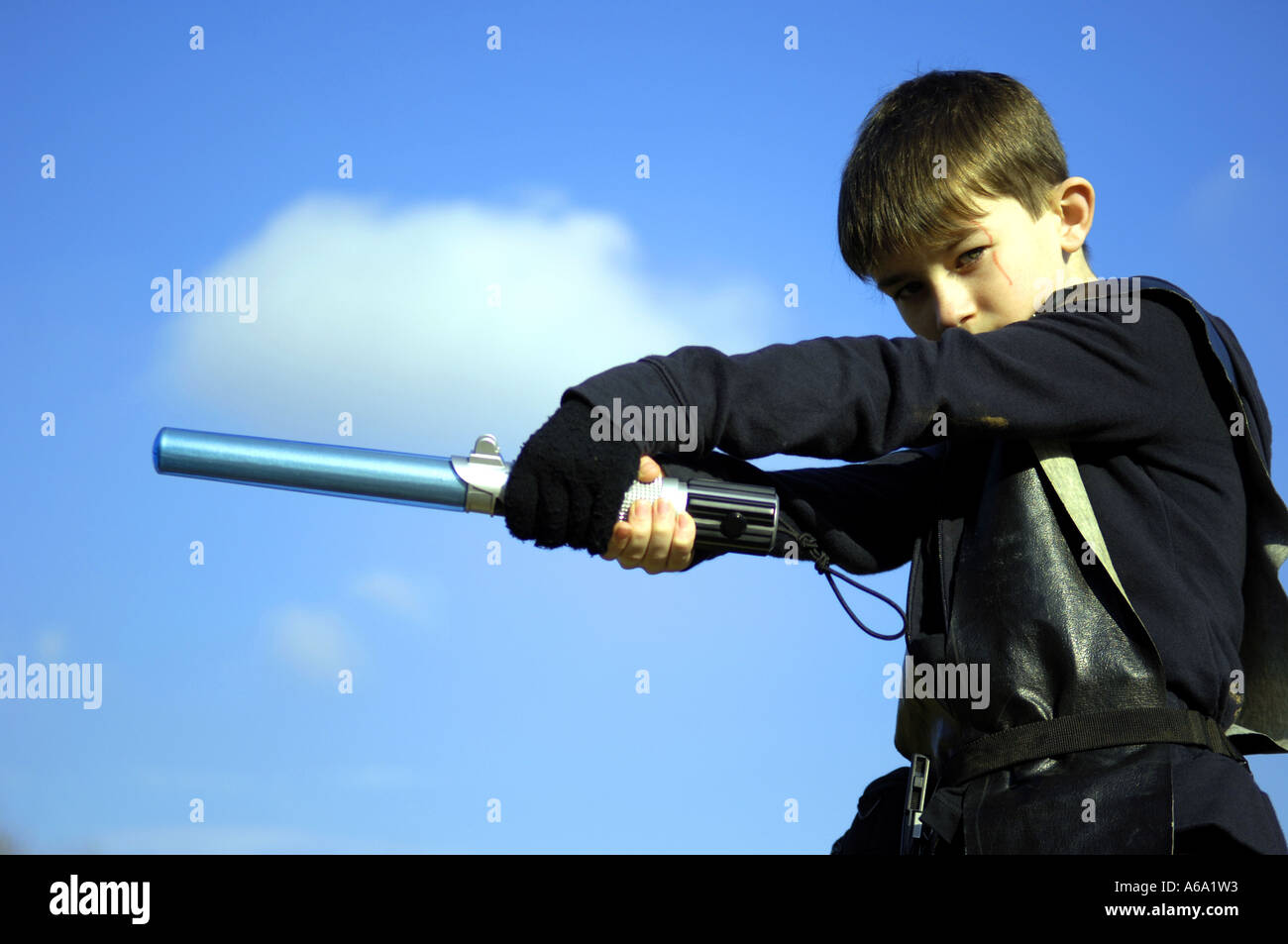 boy posing as anakin skywalker star wars character brunette young youth ...