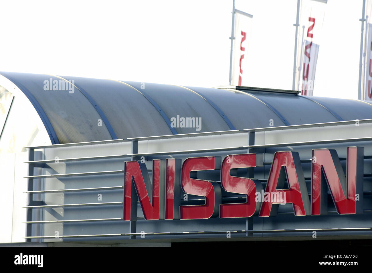 nissan japan japanese car manufacturer company asian asia sign colour ...