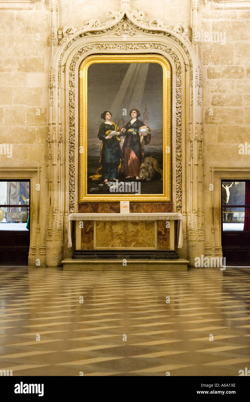 Santas Justa y Rufina, painting by Goya, sacristia de los los calices ...