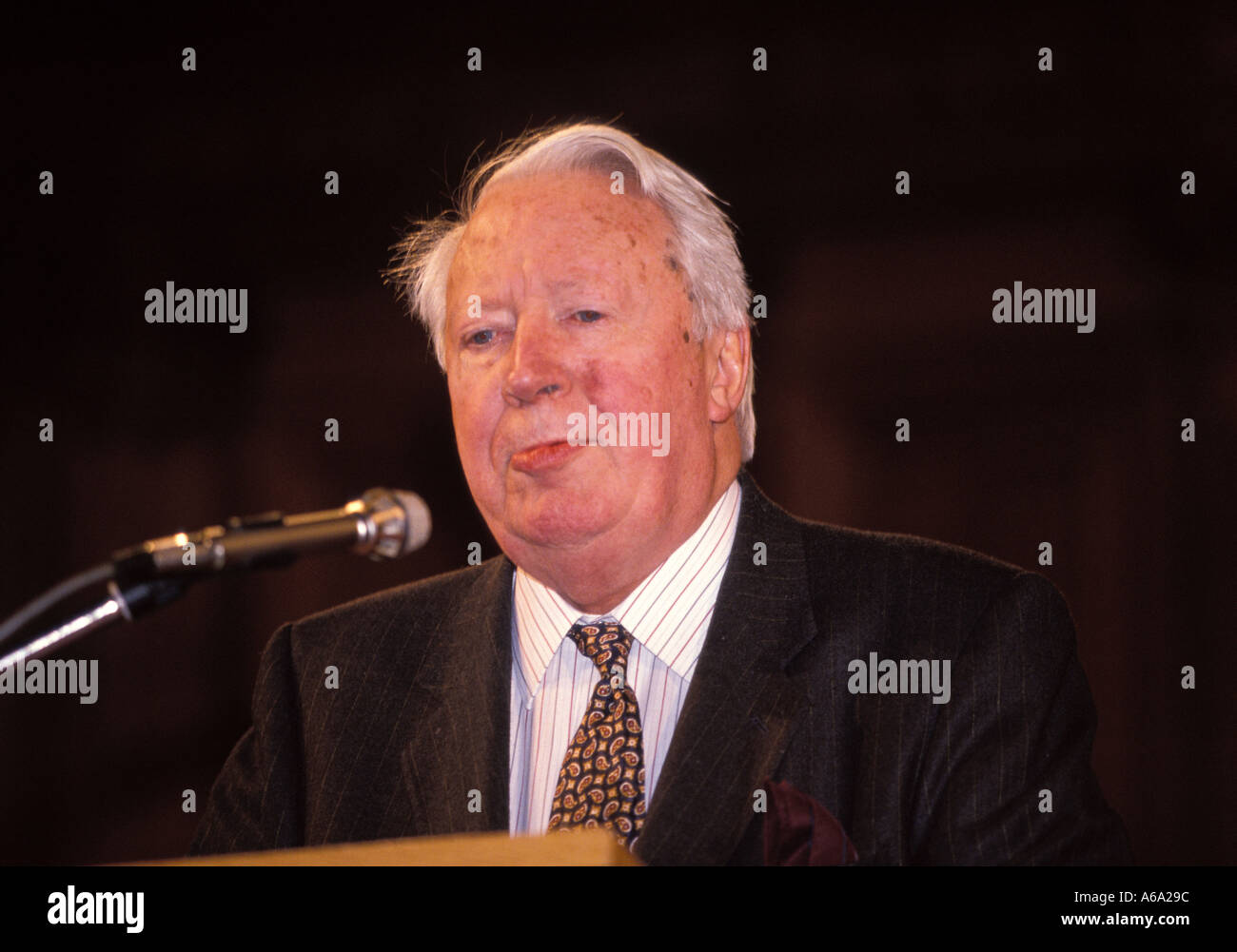 Sir Edward Heath former UK Prime Minister Stock Photo - Alamy