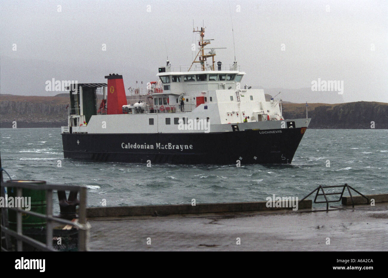 Calmac Ferry Loch Nevis arrives at Canna Hebrides Scotland scottish ...