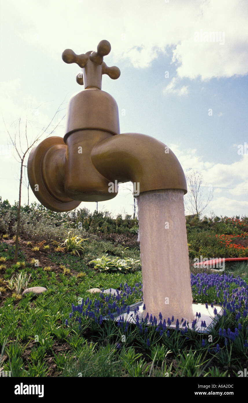 Giant Tap Glasgow Garden Festival Scotland UK Stock Photo - Alamy