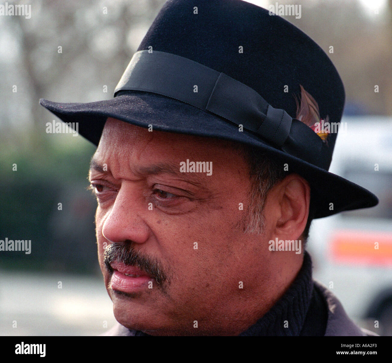 The Reverend Jesse Jackson in London for peace demonstration Stock ...