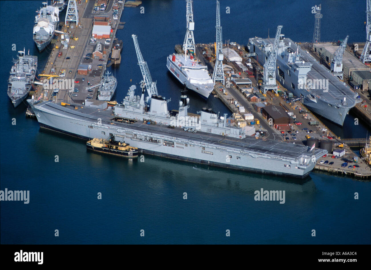Aerial view royal navy base hi-res stock photography and images - Alamy