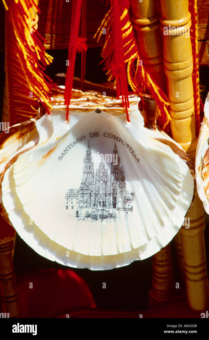 Galicia Spain Santiago De Compostela Scallop Shell Stock Photo - Alamy
