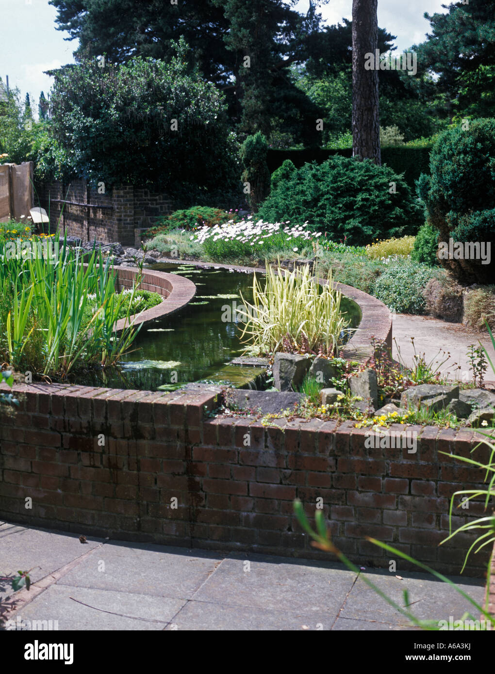 RAISED WATER FEATURES HELP WITH SOUND AND TOUCH Stock Photo - Alamy