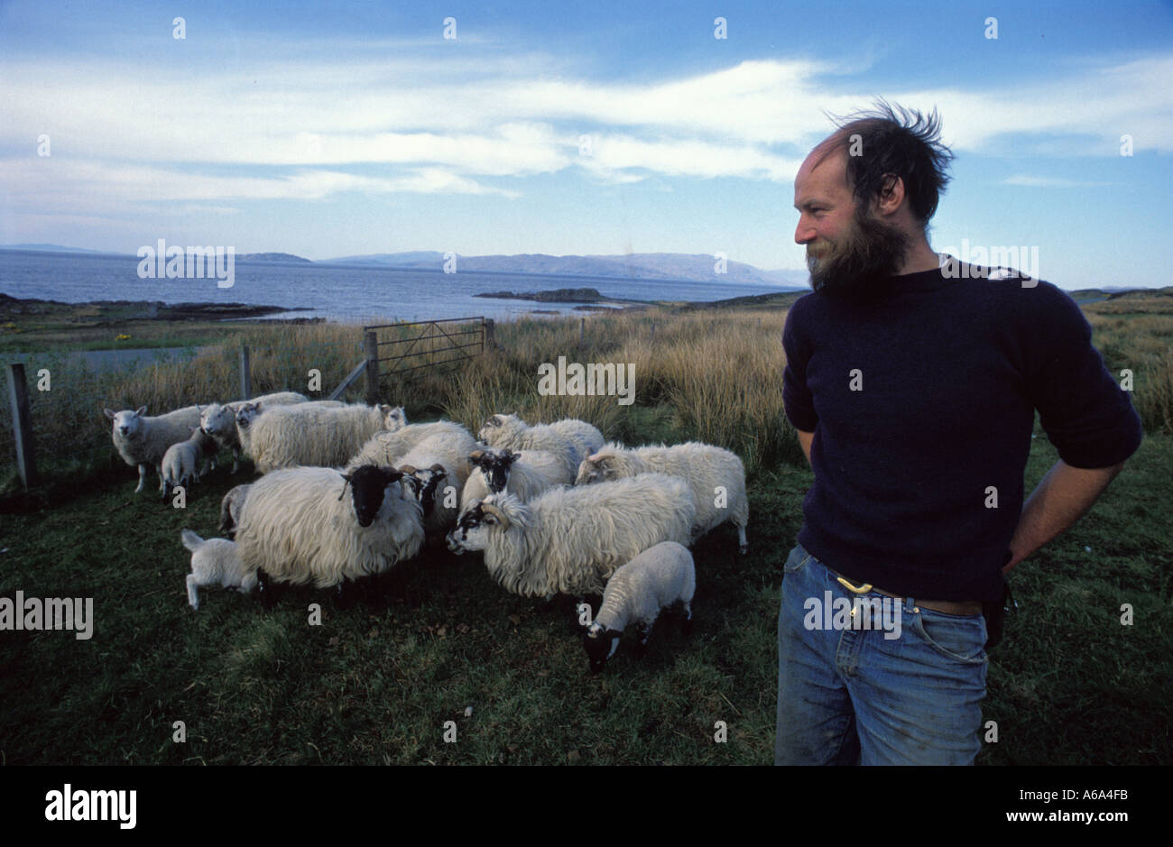Angus McHattie of Scottish Crofters Union on his croft at Broadford ...
