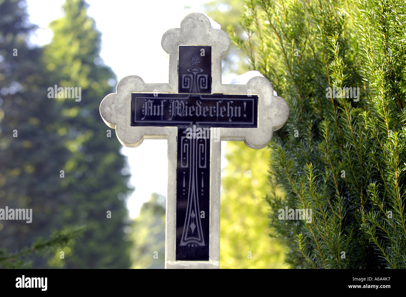 cross gravestone headstone cemetery graveyard german germaqny deutsch ...