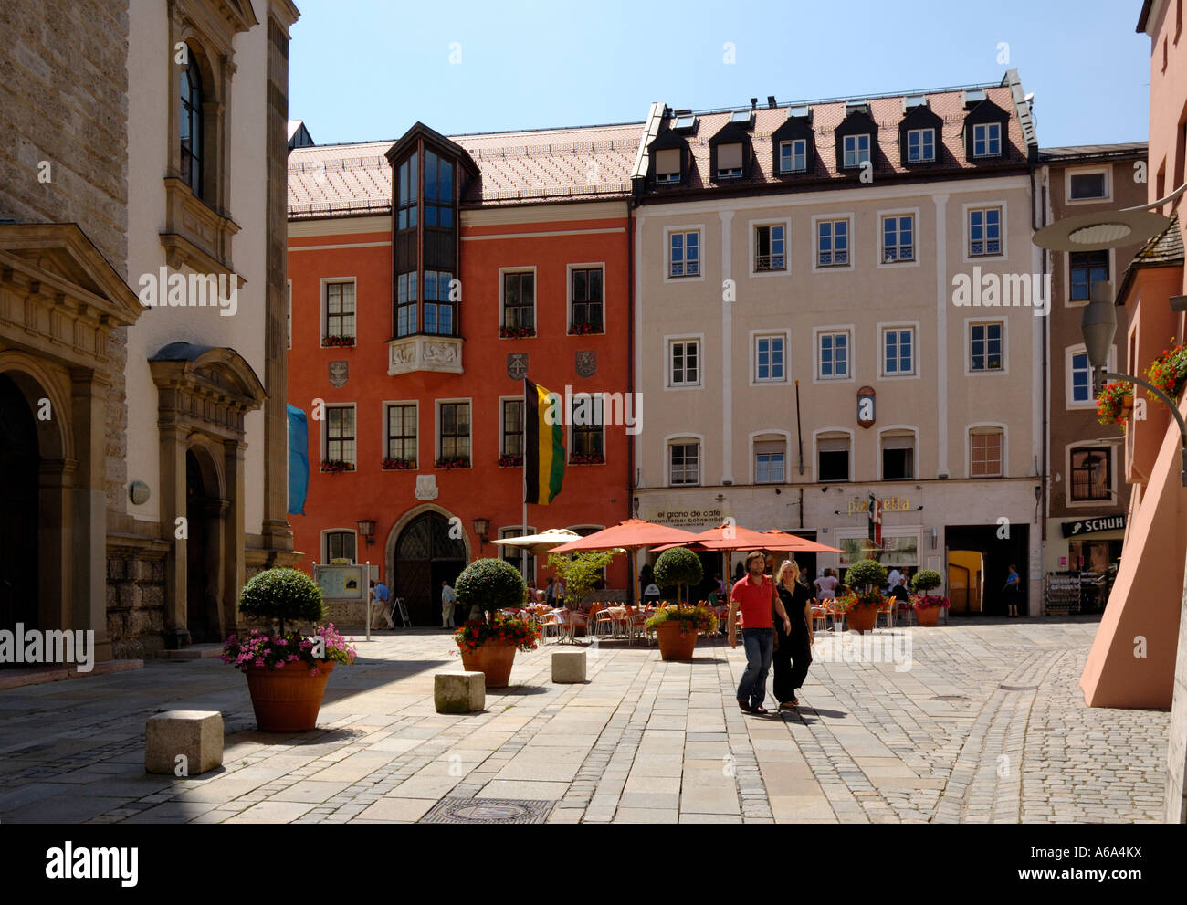 The Town Hall in Traunstein, Bavaria, Germany Stock Photo - Alamy