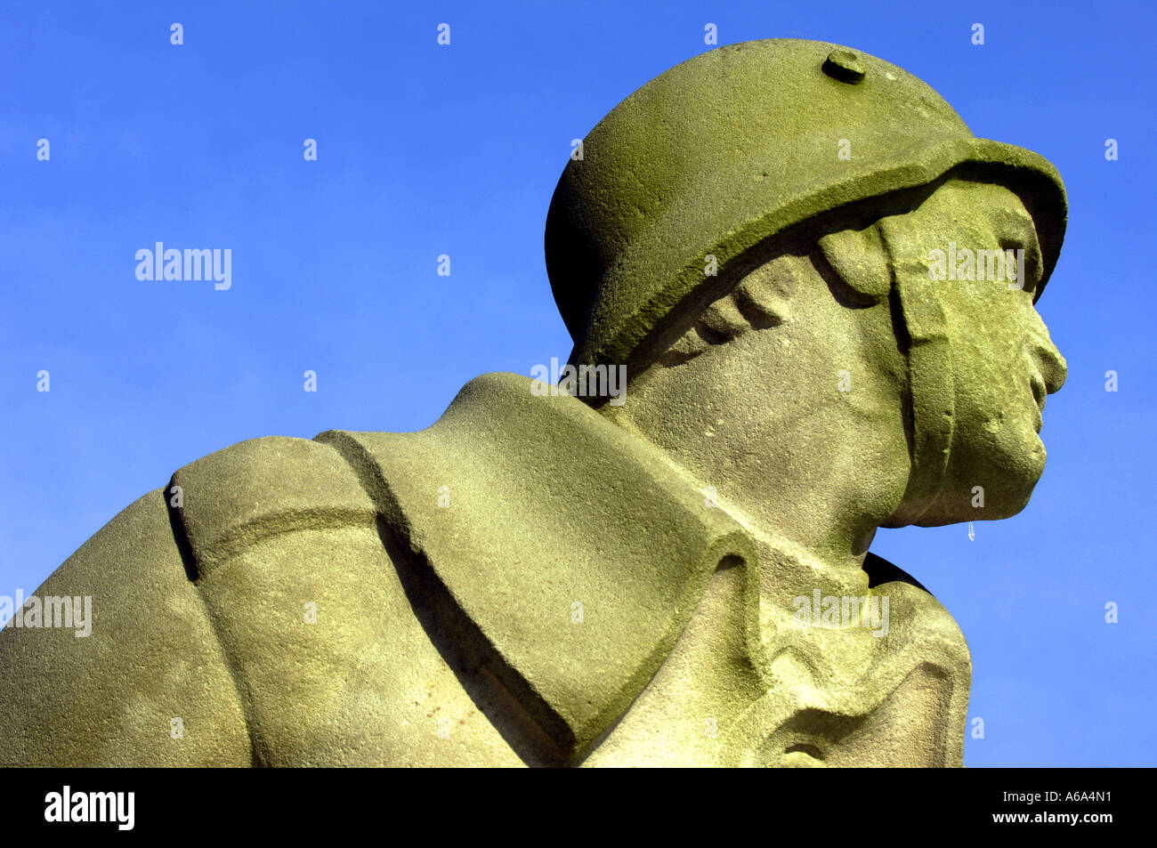 detail german soldier army military male man world war memorial buende ...