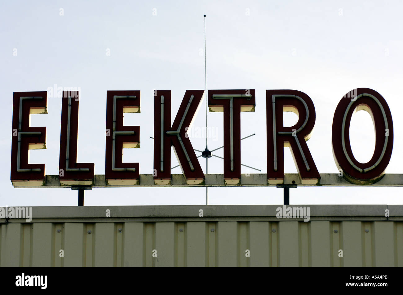 elektro sign german germany company electrical electronic retro deutsch ...