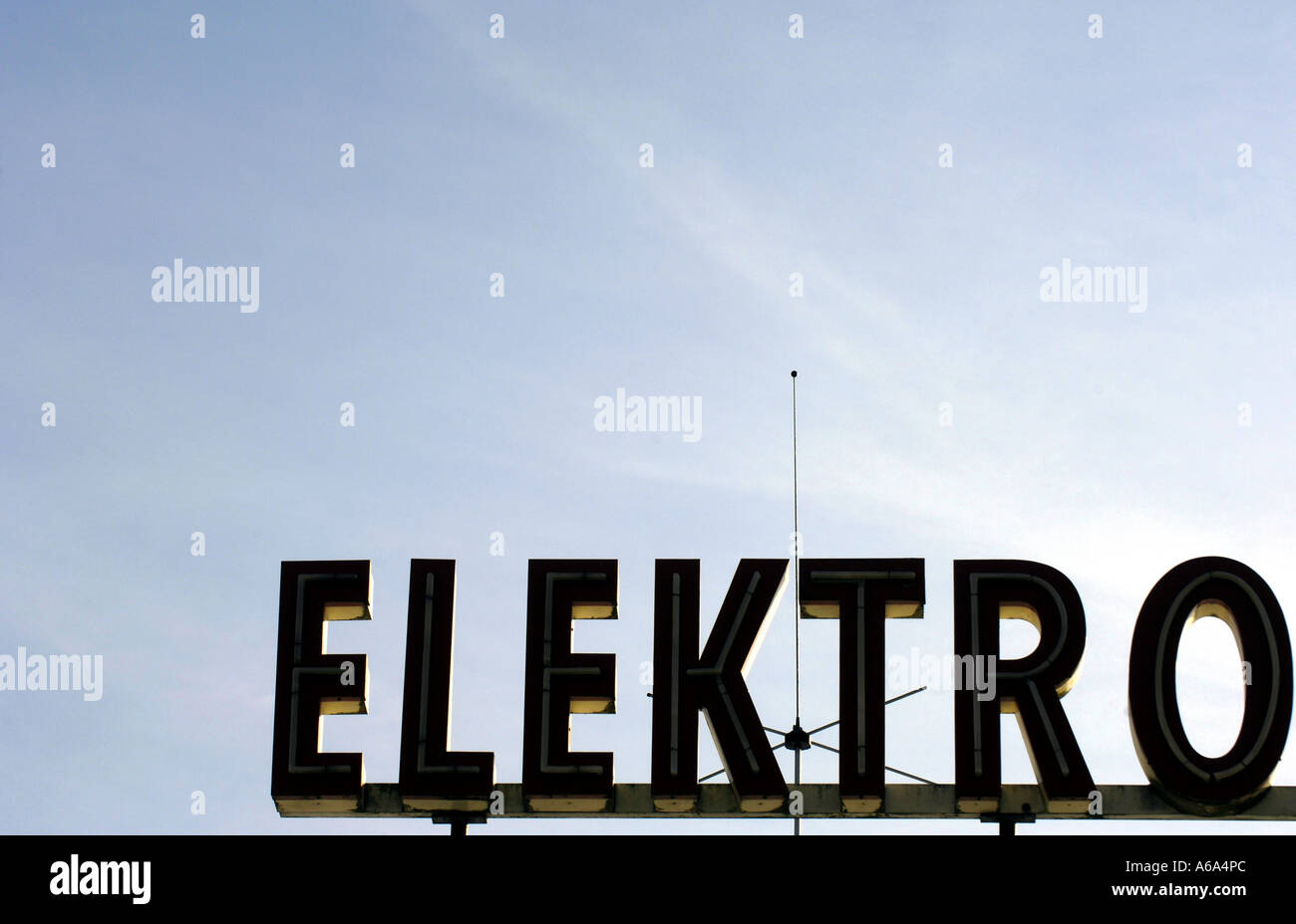 elektro sign german germany company electrical electronic retro deutsch ...