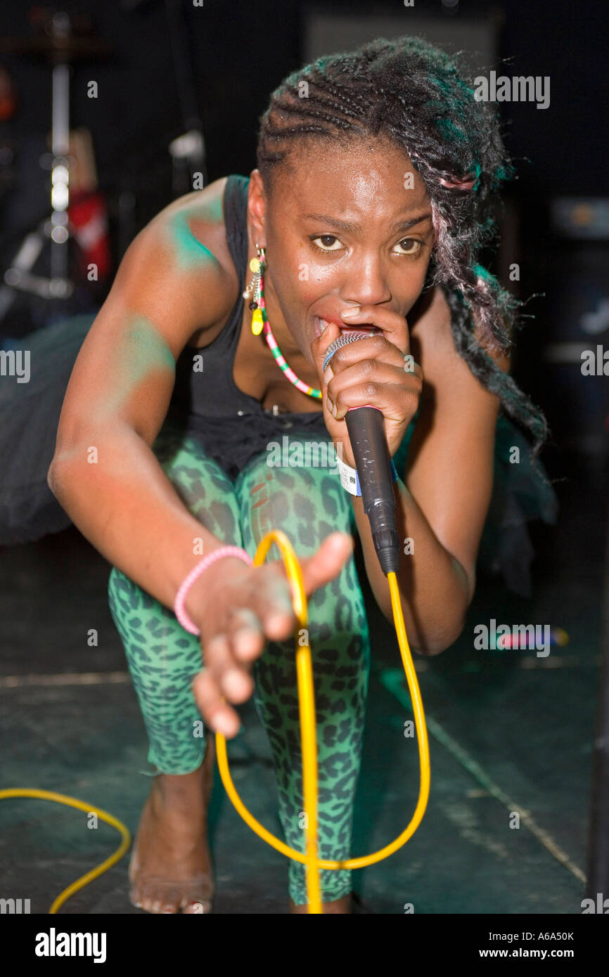 The Noisettes play at The ICA London 29 1 7 Singer Shingai Shoniwa Long ...