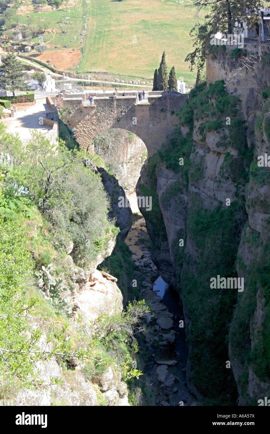 Puente Viejo Old Bridge Ronda Andalucia Spain Stock Photo - Alamy