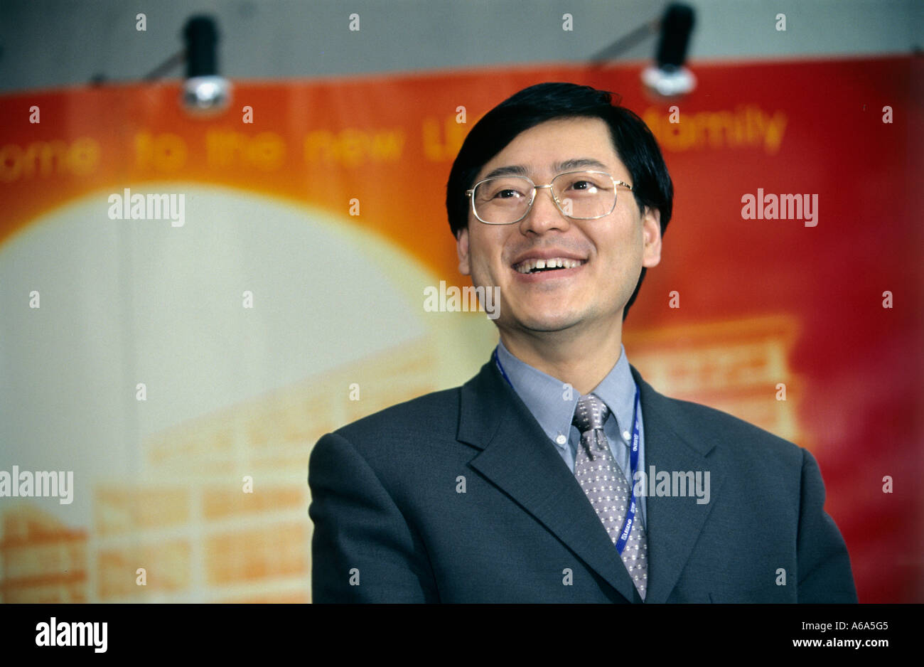 Yang Yuanqing, Chairman of Lenovo, poses at Lenovo headquarters in ...