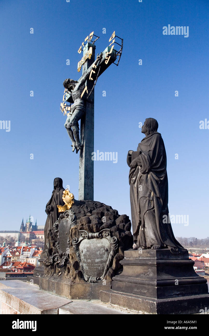 The Calvary The Holy Cross Virgin Mary St John, on Charles Bridge ...