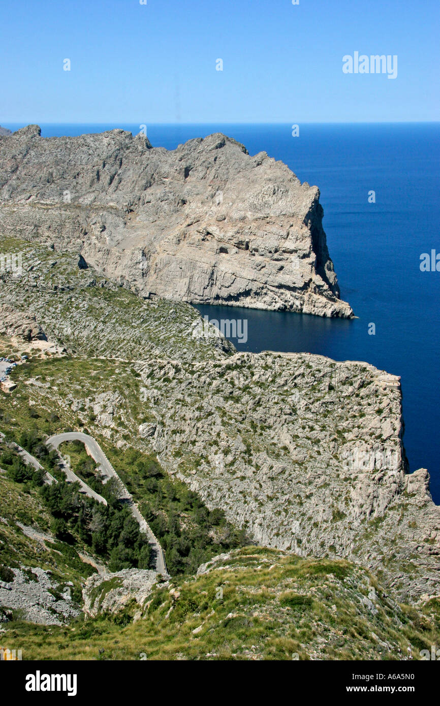 Mallorca view from watchtower Albercutx Stock Photo - Alamy