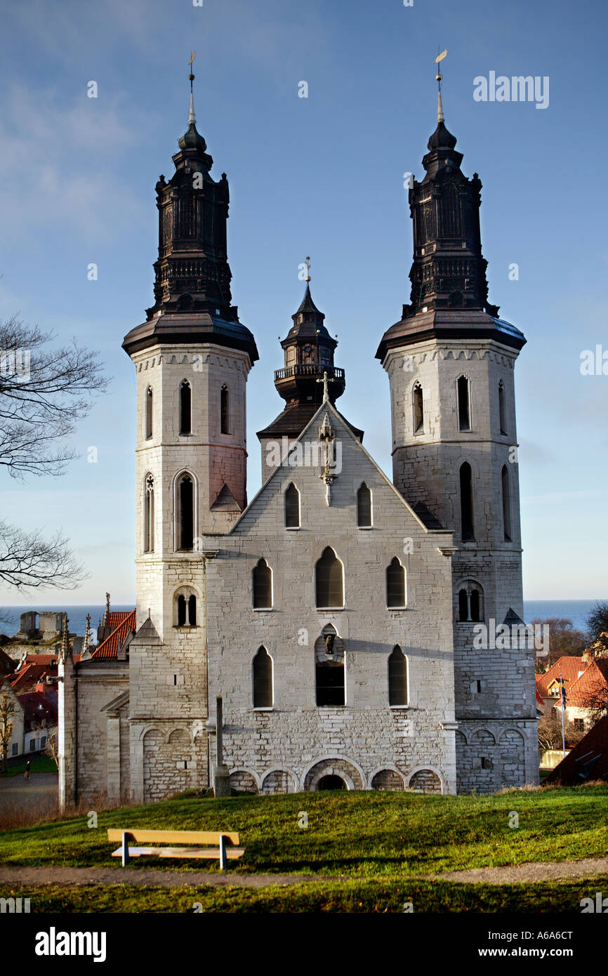 Domkyrkan St Maria in Visby Stock Photo - Alamy