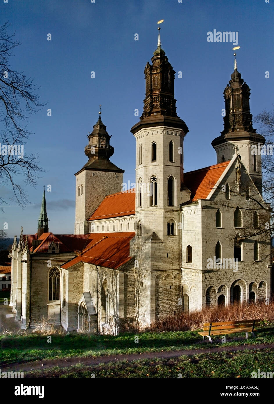 Domkyrkan St Maria in Visby Stock Photo - Alamy