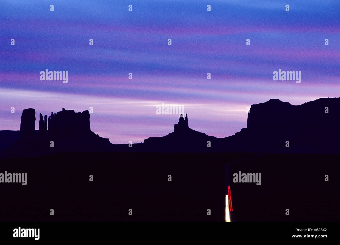 Road running through Monument valley in Utah. USA Stock Photo - Alamy