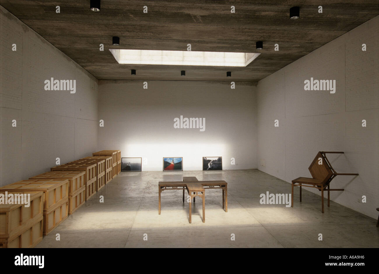 works of Ai Weiwei Chinese contemporary artist in his studio Stock ...