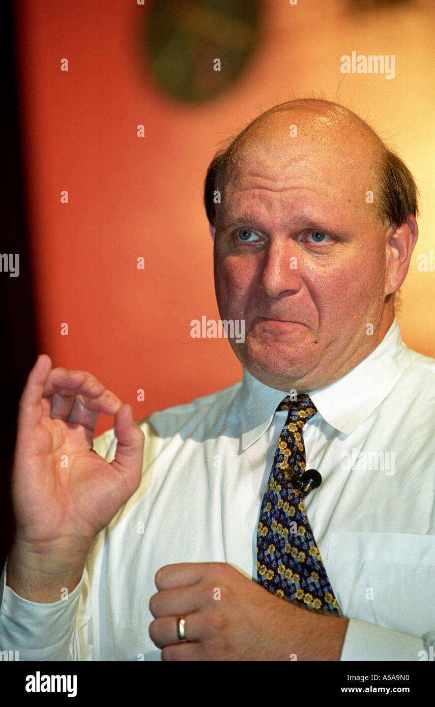 Steve Ballmer Microsoft CEO Stock Photo - Alamy