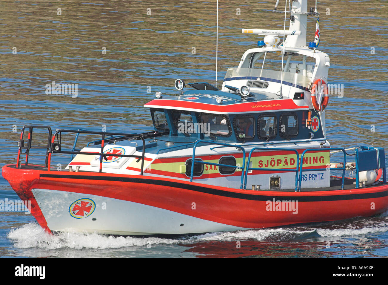 Sea rescue boat Stock Photo - Alamy