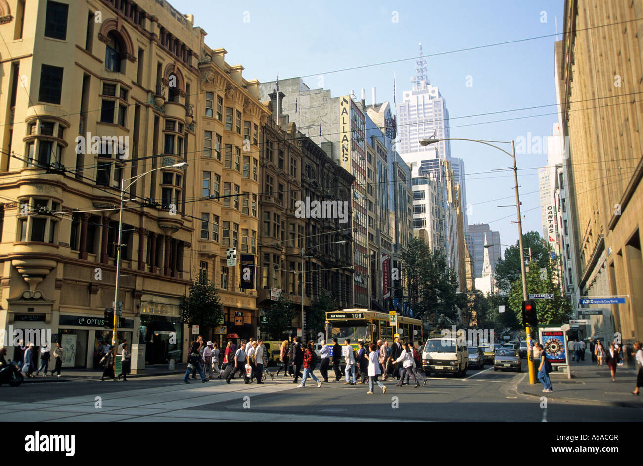 OCEANIA AUSTRALIA VICTORIA MELBOURNE ELIZABETH STREET IN THE CITY ...
