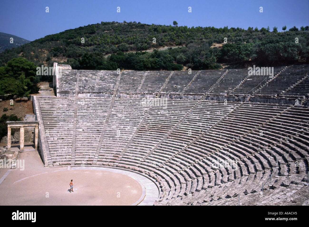Classical ampitheatre at Epidaurus Greece Stock Photo - Alamy