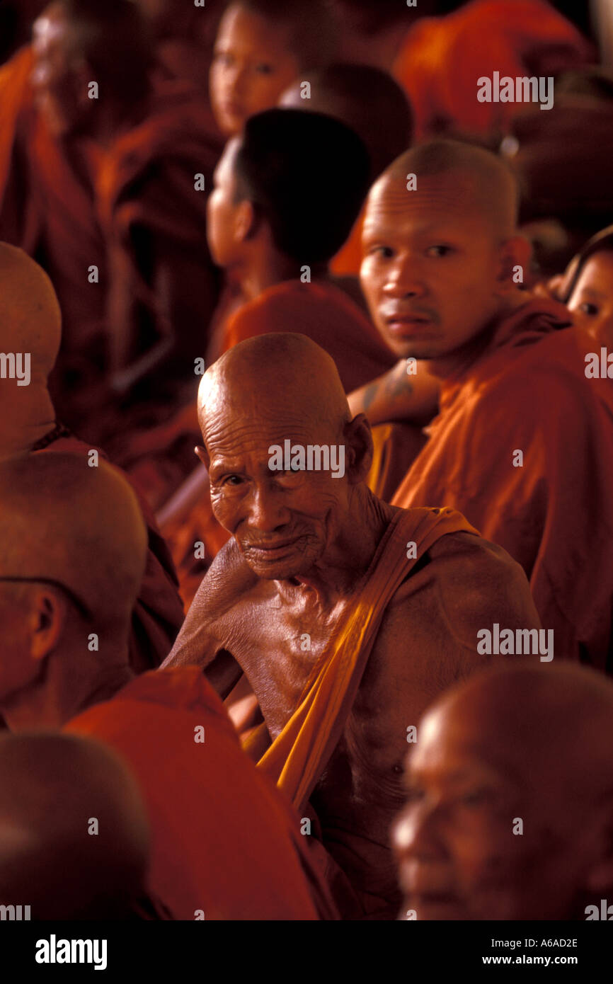 One Monk Among Many That Luang Festival Vientiane Laos Stock Photo - Alamy