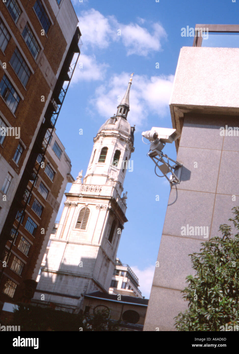 cctv in city of London Stock Photo - Alamy