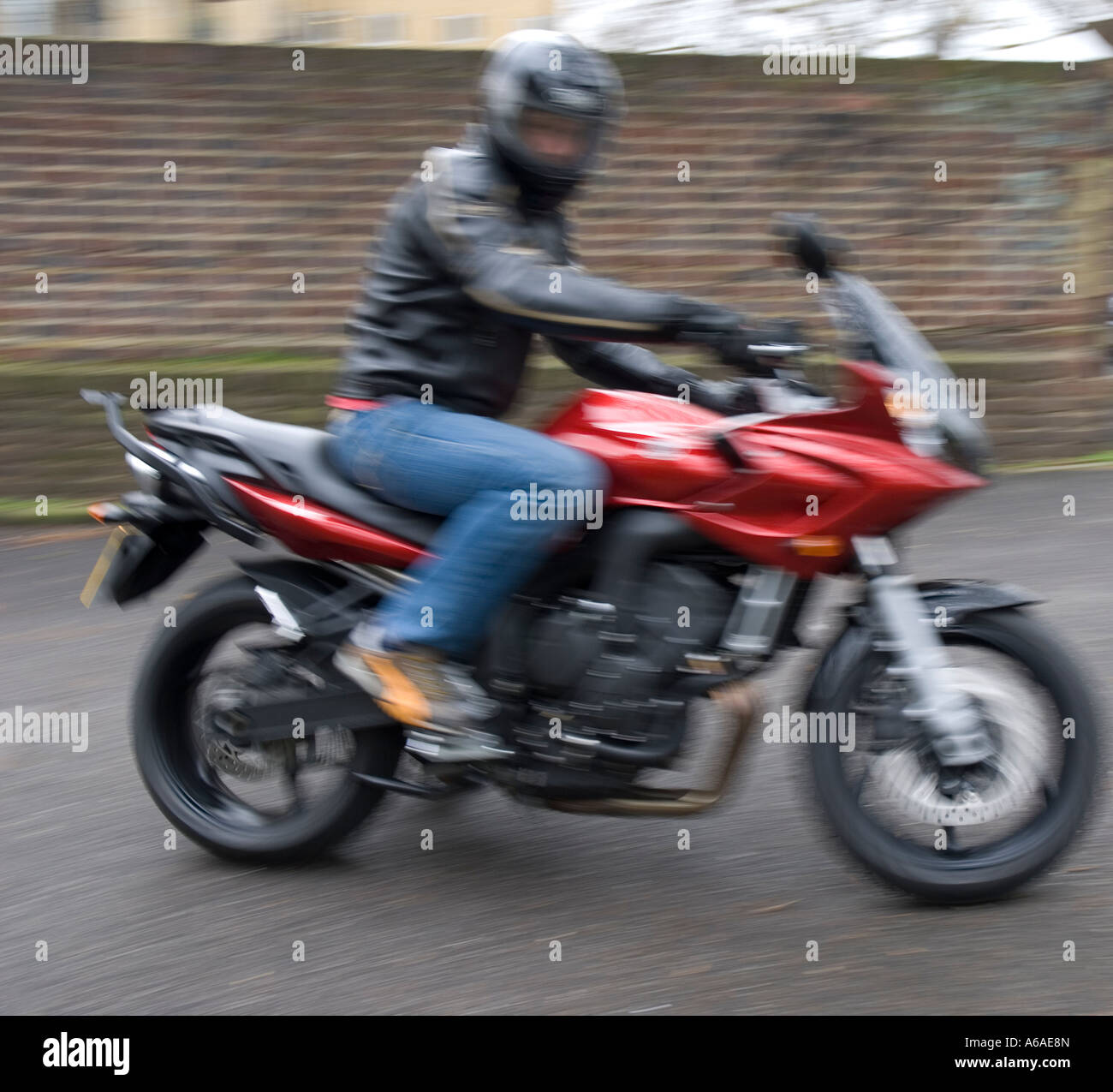 Richard - The Biker Stock Photo - Alamy