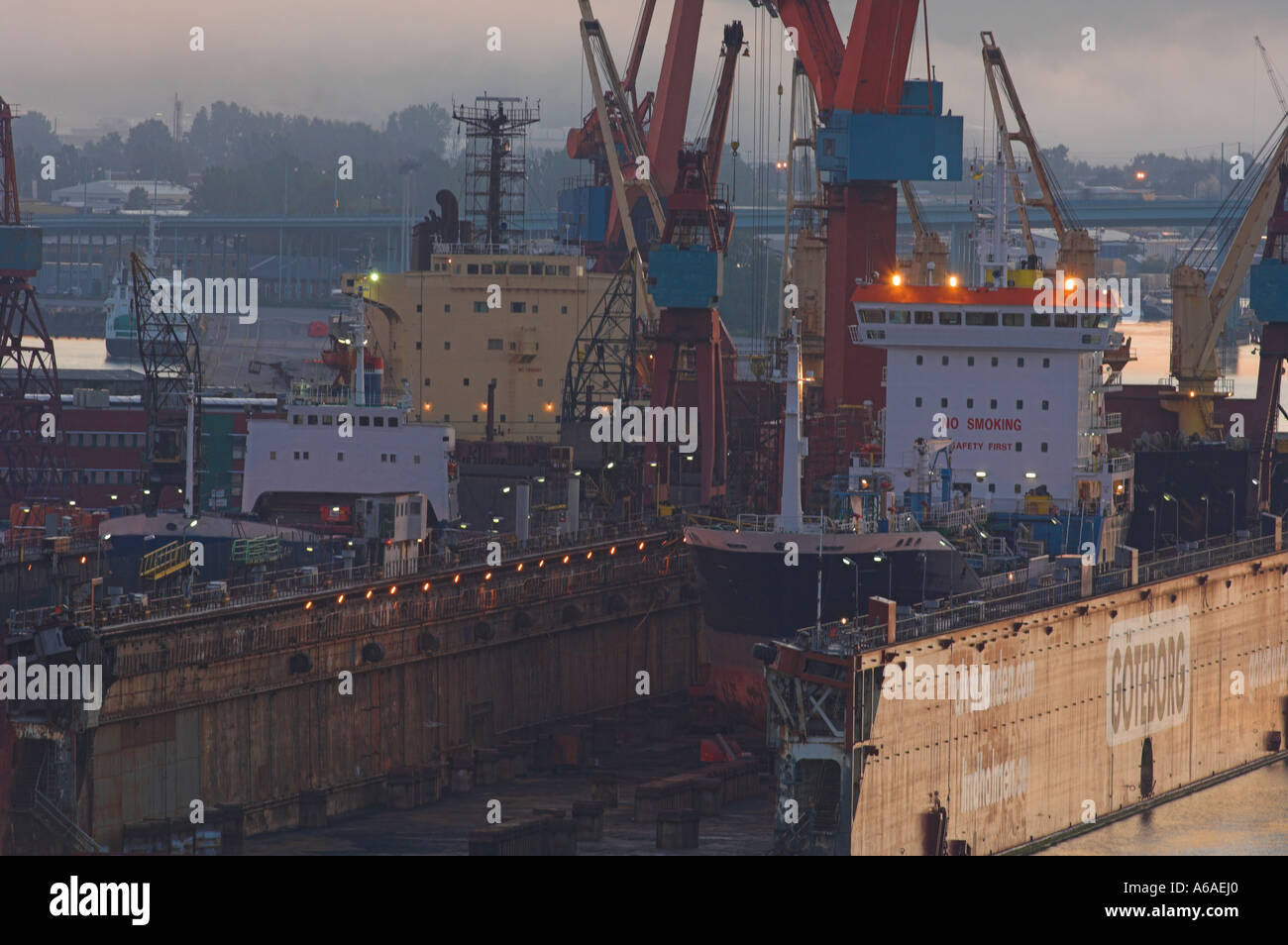 Shipyard. Gothenburg, Sweden Stock Photo - Alamy