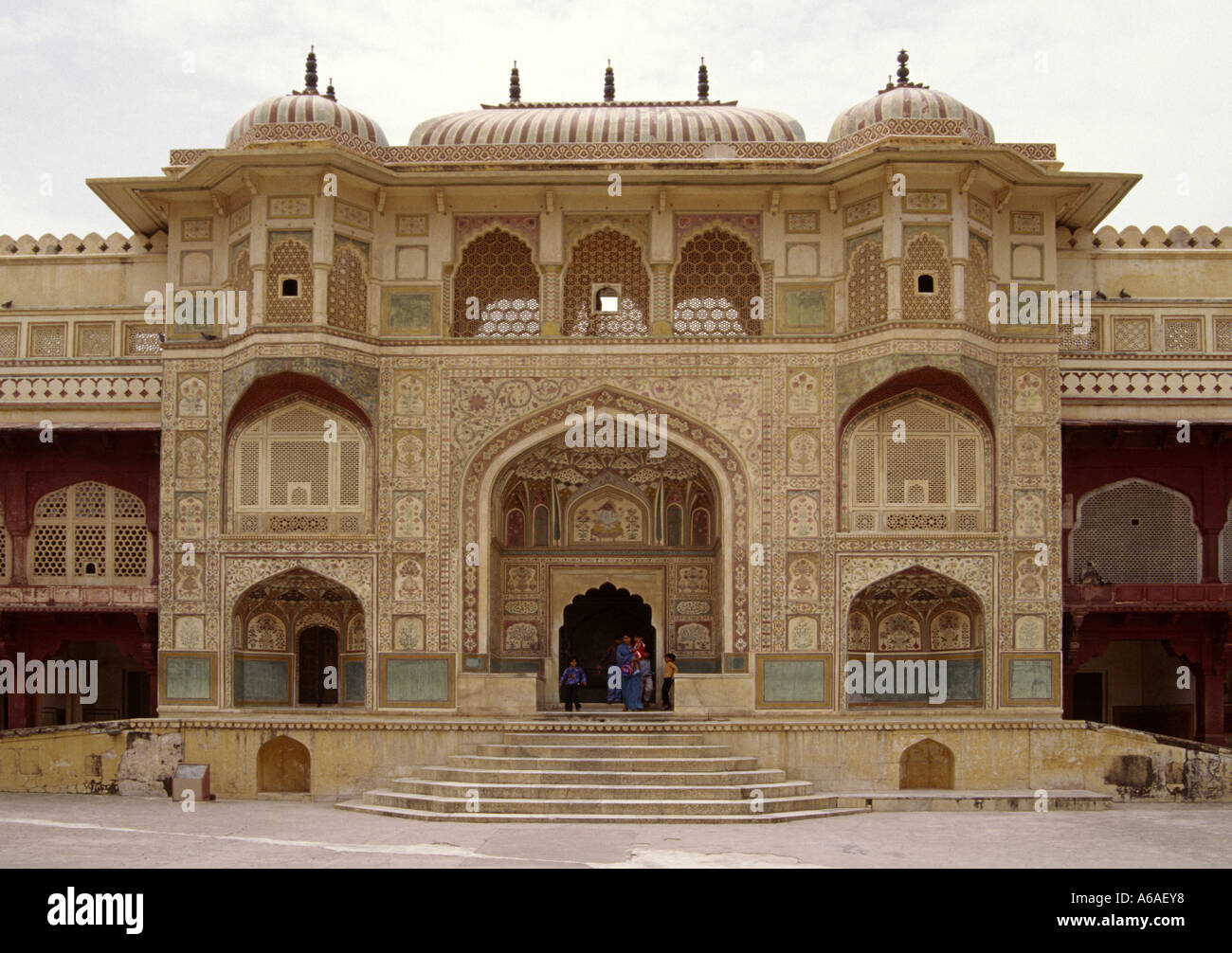 Front view of the Ganesh Pol gateway, Amber Fort, Jaipur, Rajasthan ...