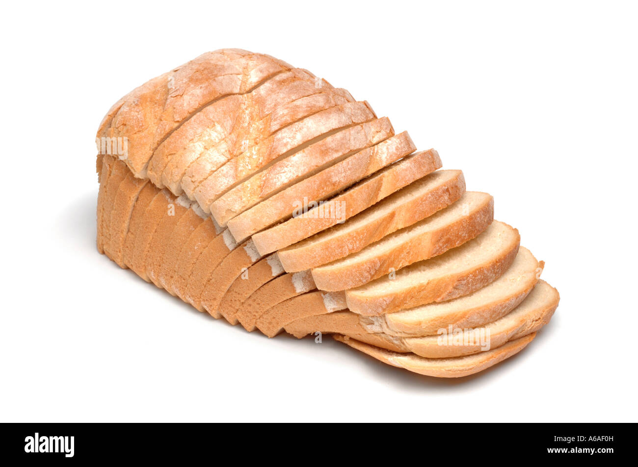 Loaf of sliced white bread Stock Photo - Alamy