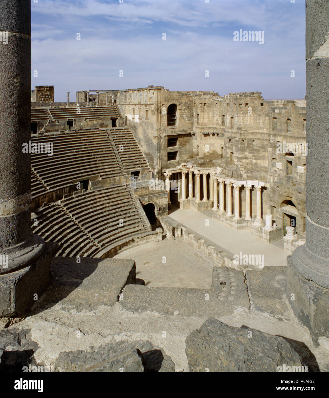 Bosra Coliseum Syria 3 Stock Photo - Alamy