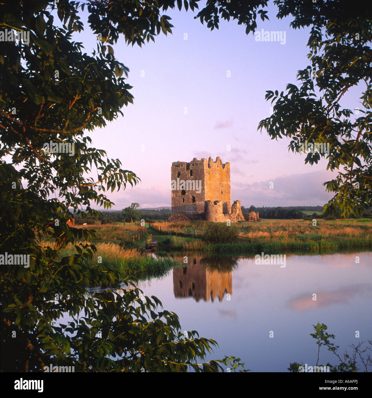 Scottish Castle the atmospheric and scenic Threave Castle reflected in ...