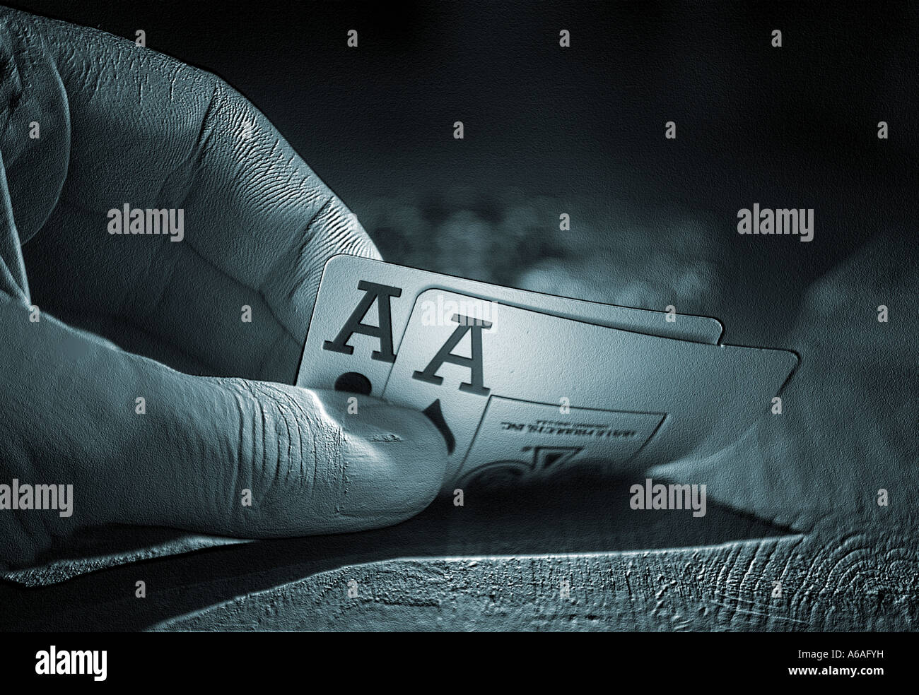 Winning poker hand two aces Texas Hold em peeking at cards Stock Photo ... Winning poker hand two aces Texas Hold em peeking at cards Stock Photo ...