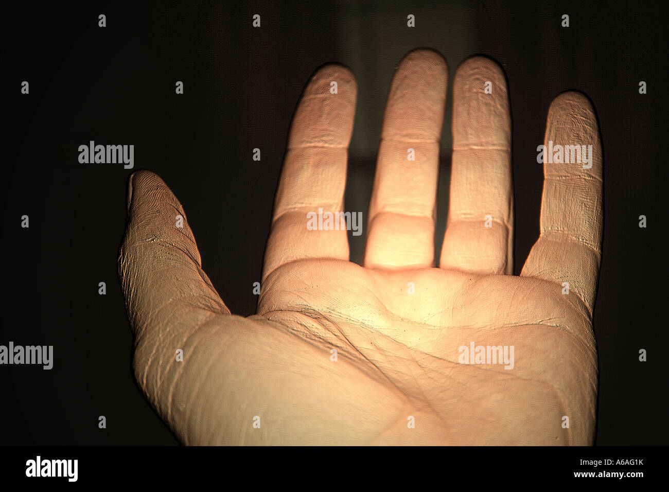 Textured skin hand reaching upwards Stock Photo - Alamy