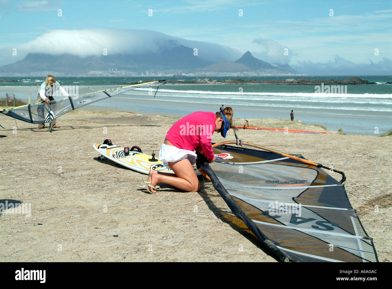 Bloubergstrand beach seaside resort north of Cape Town South Africa ...