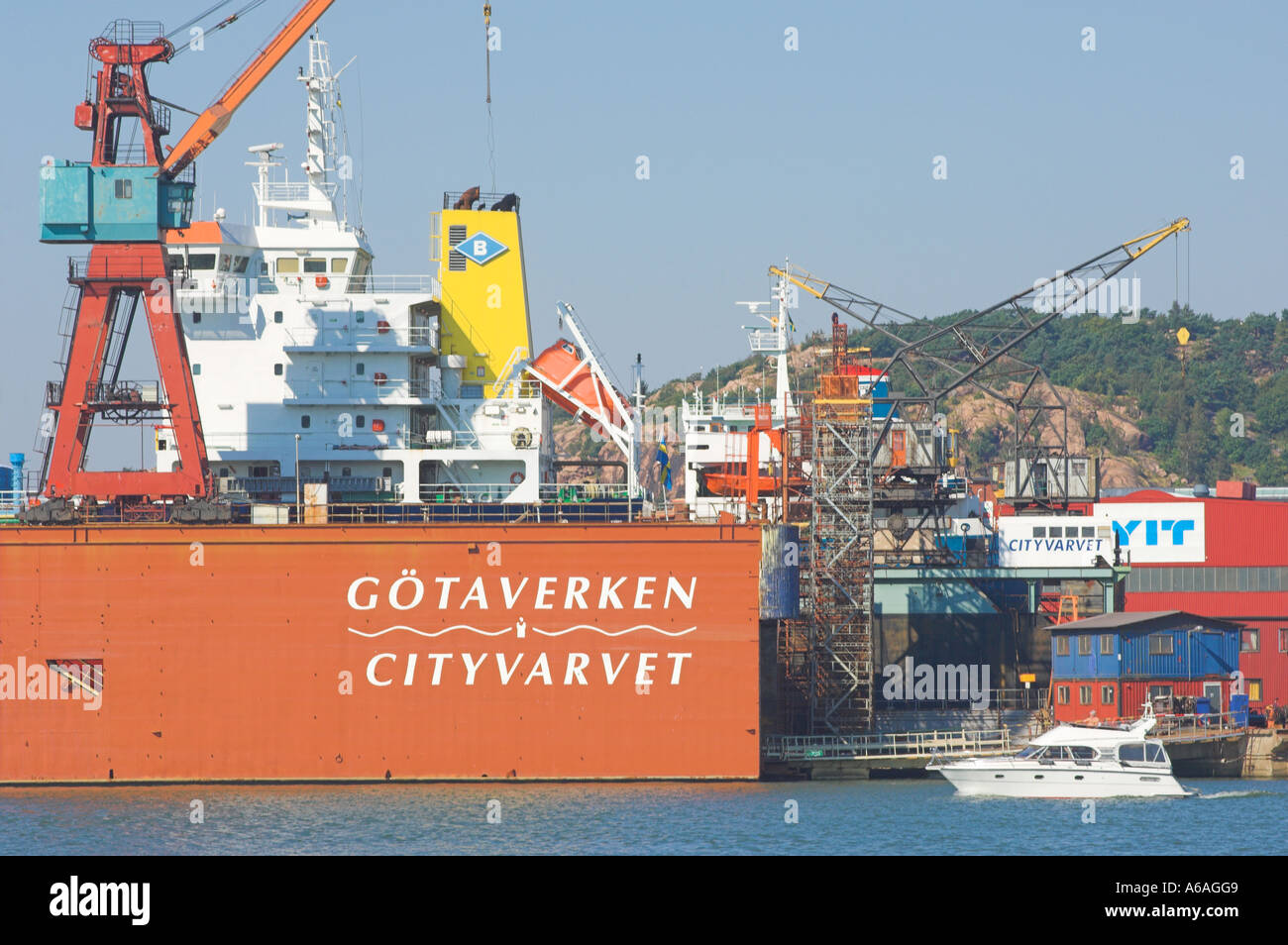 Shipyard. Gothenburg, Sweden Stock Photo - Alamy