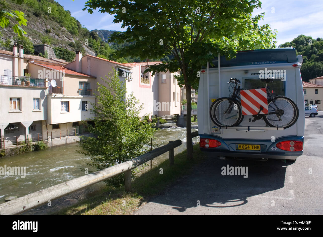 The village of Axat France Stock Photo - Alamy