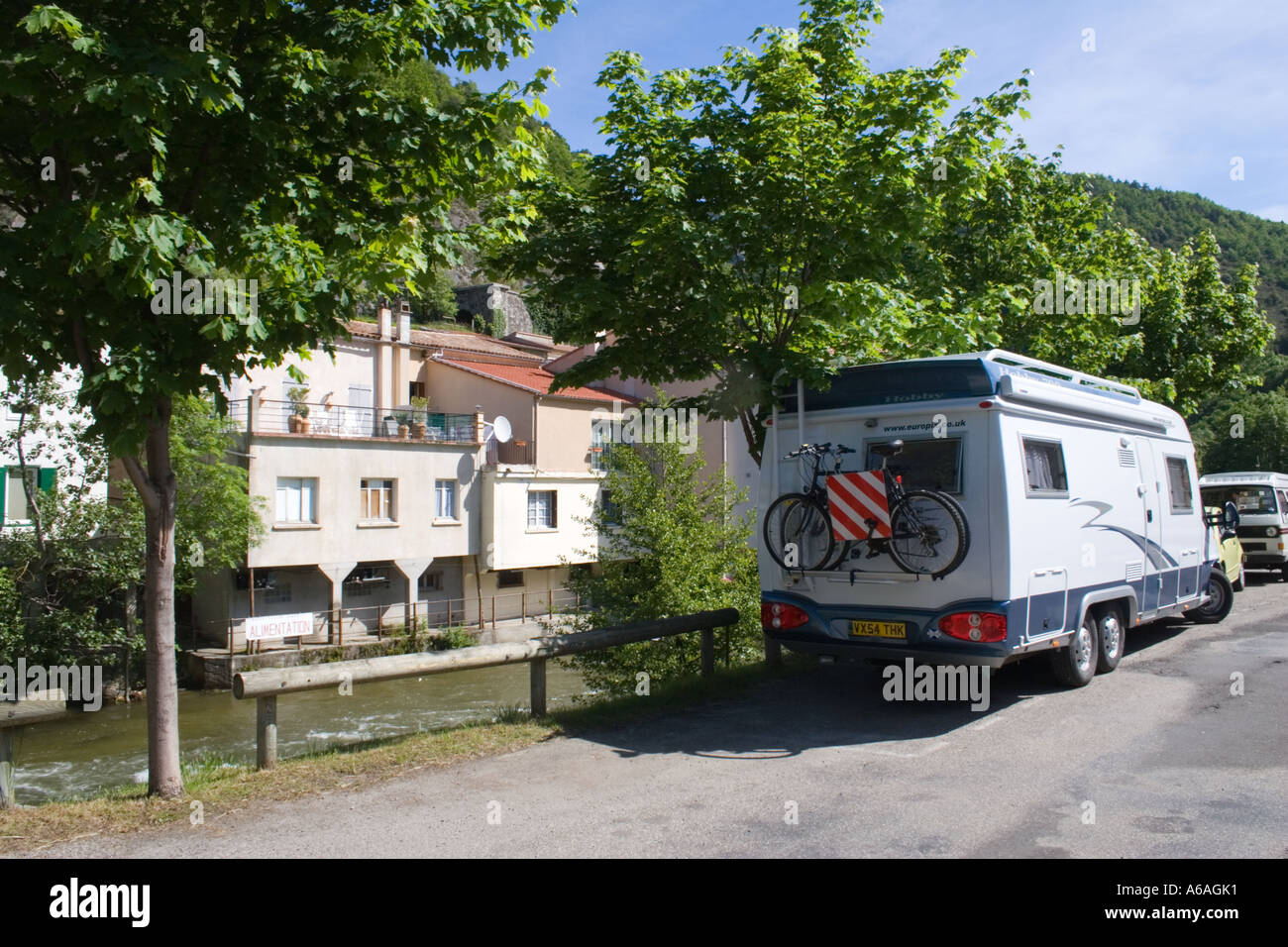 The village of Axat France Stock Photo - Alamy