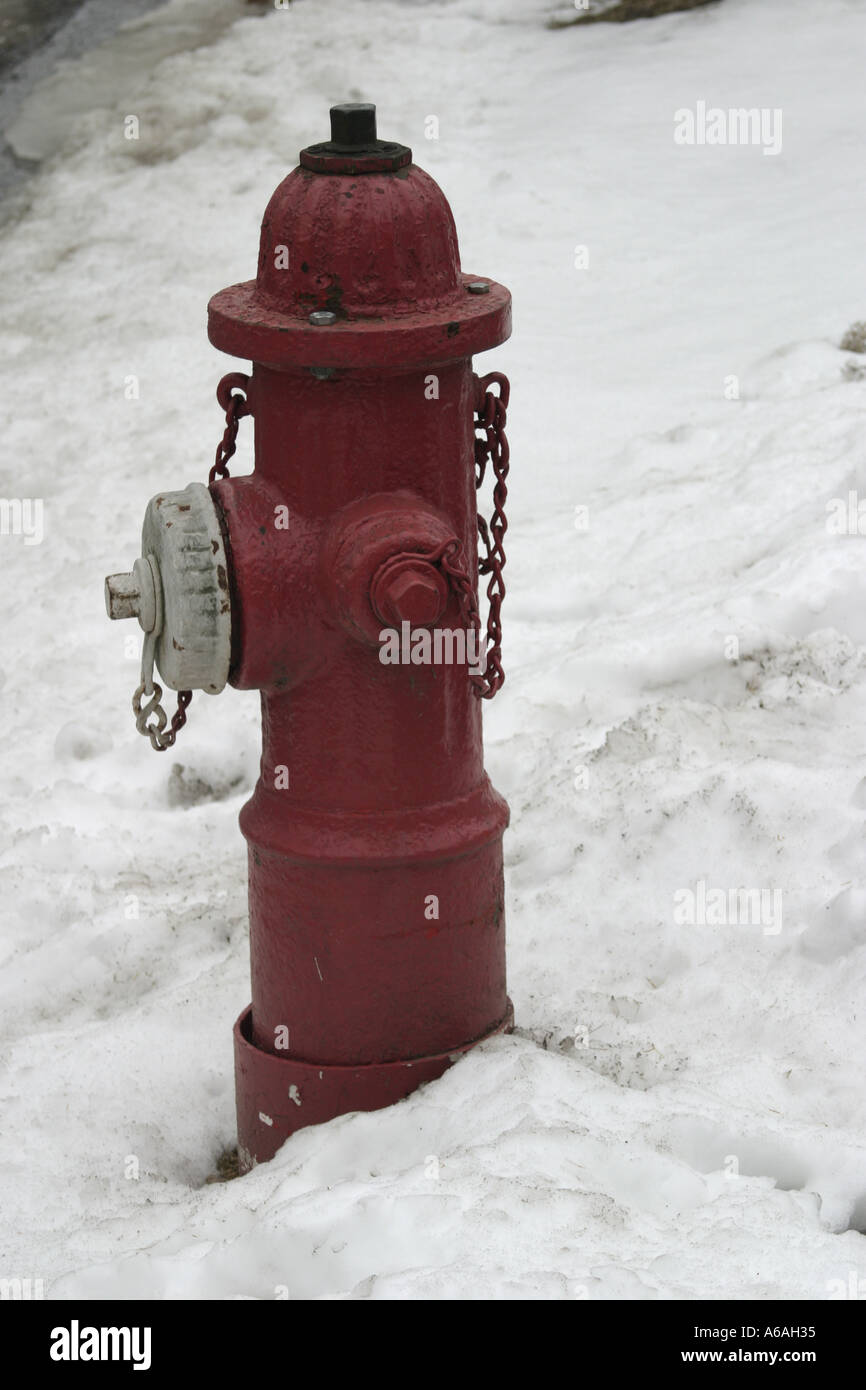 fire hydrant in the snow in Minneapolis Stock Photo - Alamy