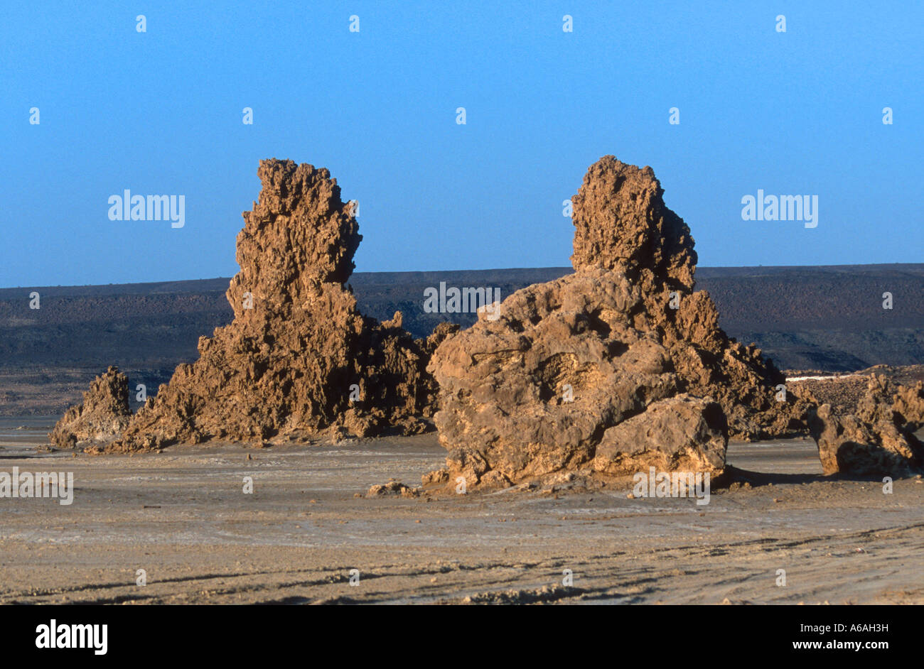 Lac Abbe (Abbe Lake), Djibouti, Africa Stock Photo - Alamy
