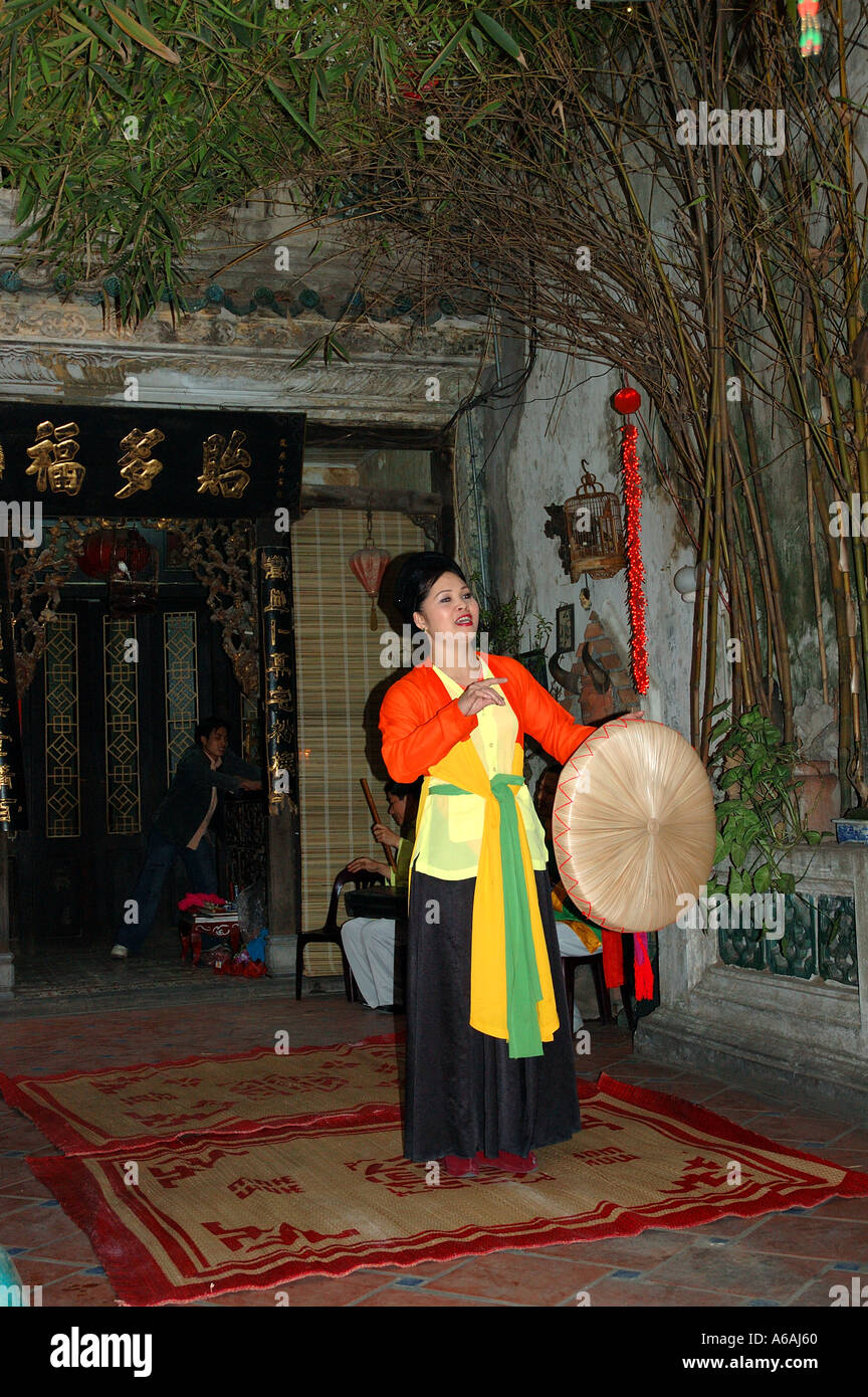 Private performance of Vietnam opera Old Quarter Hanoi South East Asia ...