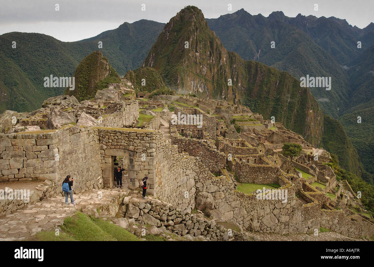 The Inca Archealogical site of Machu Picchu in Peru South America Stock ...