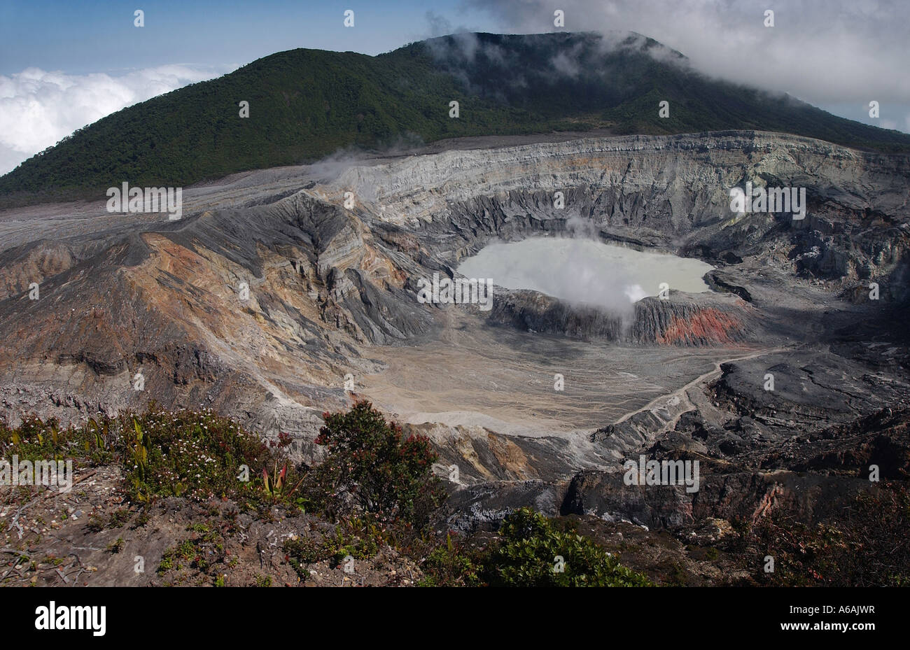 Poas Volcano in Costa Rica, Central America Stock Photo - Alamy